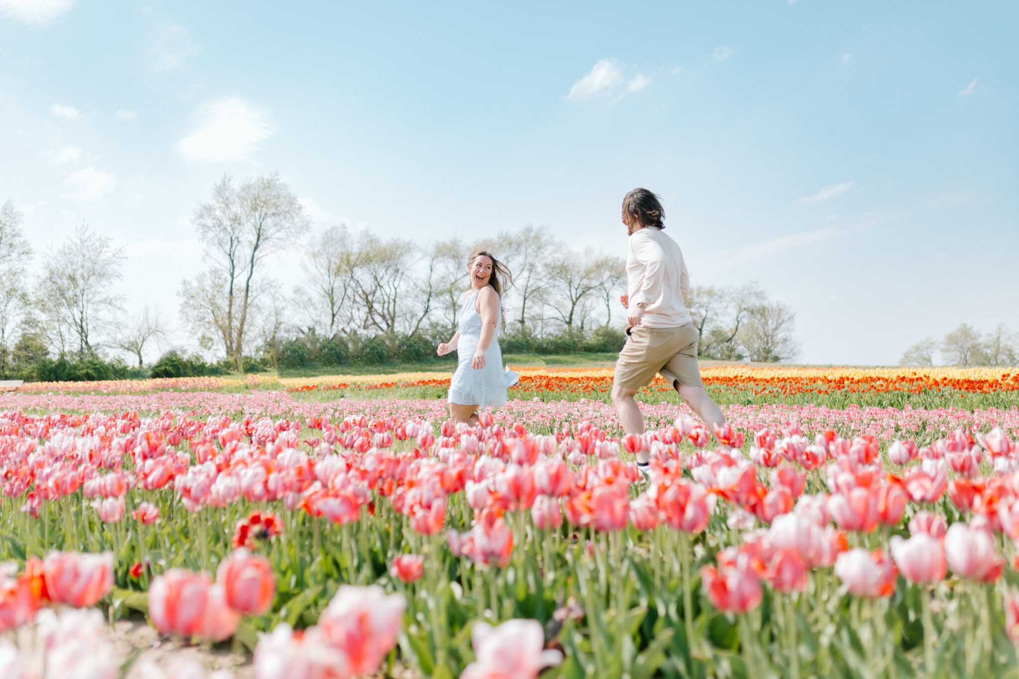 Flower Field Couples Photoshoot | Midwest Tulip Fest » Charity White ...